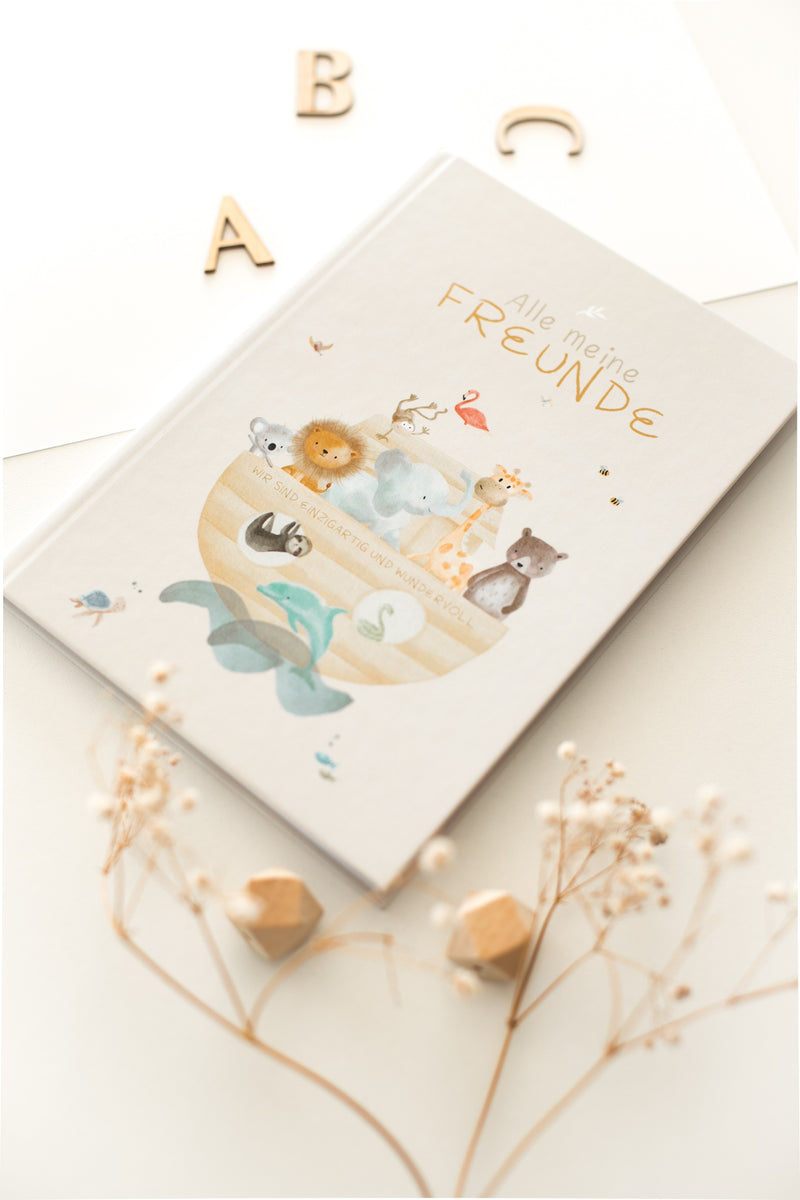 Freundebuch KLEINE TIERWELT Arche – Grünwald Design